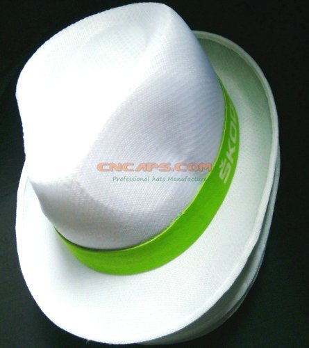 Fedora Hat With Custom Print Ribbon - CNCAPS