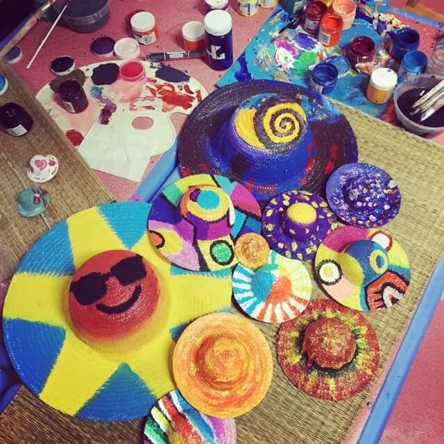 DIY Straw Hat Painting Personal Children Own Design - CNCAPS
