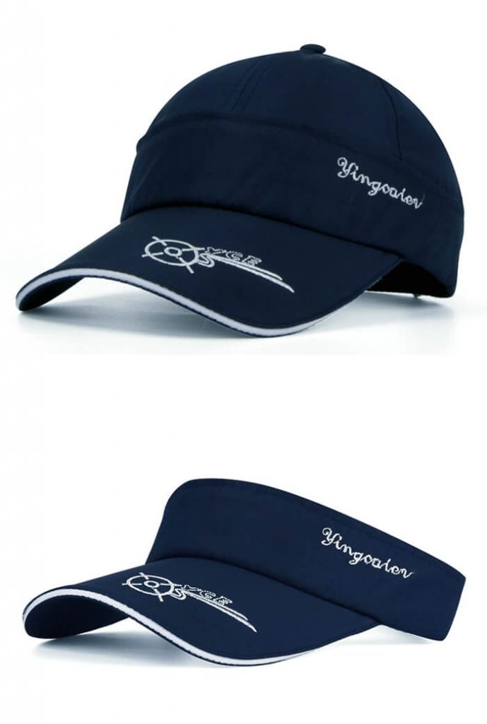 Cotton 2 in 1 Detachable Cap Travel Sun Visor - CNCAPS
