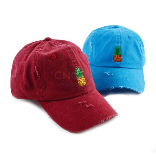 Custom Made Embroidered Removable Velcro Patch Baseball Cap