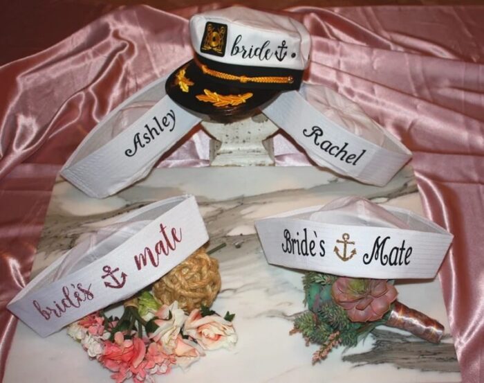 Wholesale Custom Captain Hats Yacht Boat Sailor Bride Nautical Caps
