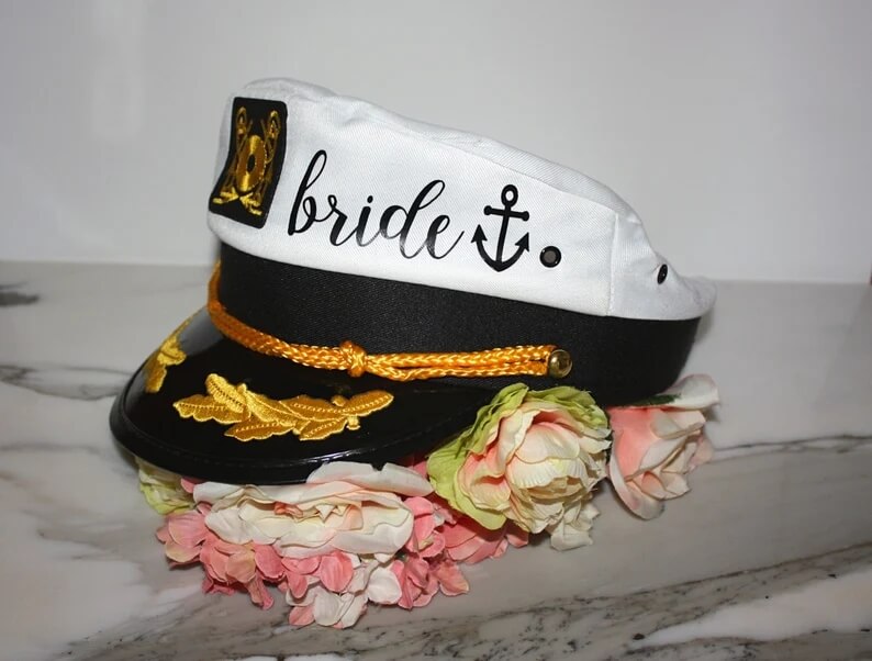Wholesale Custom Captain Hats Yacht Boat Sailor Bride Nautical Caps