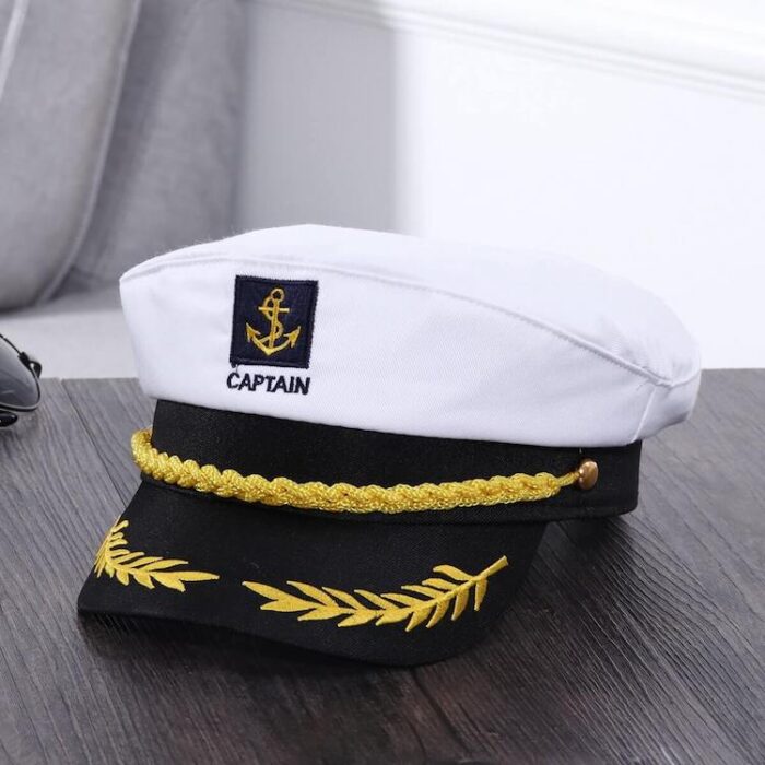 Customizable Captain Hat Yacht Boat Navy Sailor Ship Cap for Kids ...