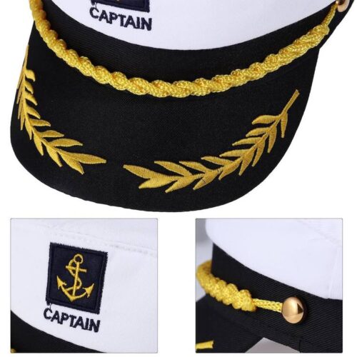 Customizable Captain Hat Yacht Boat Navy Sailor Ship Cap for Kids ...